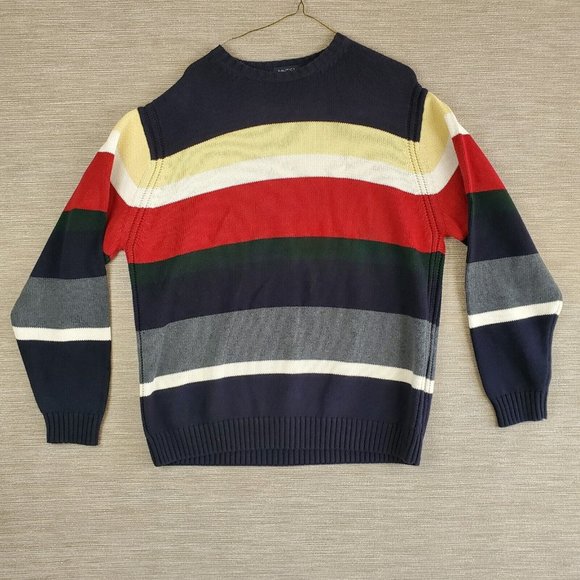 Nautica | Sweaters | Nautica Sweater Mens Xxl Color Block Knit ...